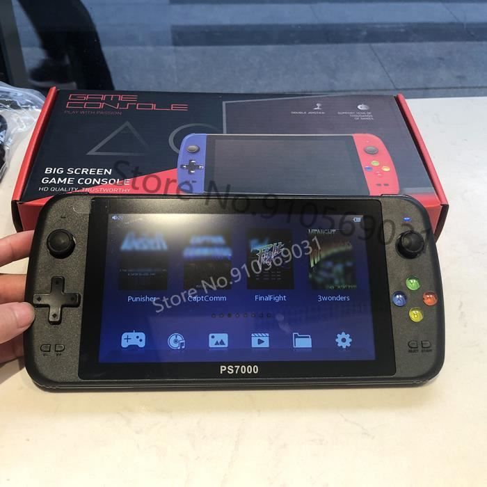32 Go - seule console - Console de jeu portable PS7000, grand écran HD, écran LCD, jeux rétro, 7 ...