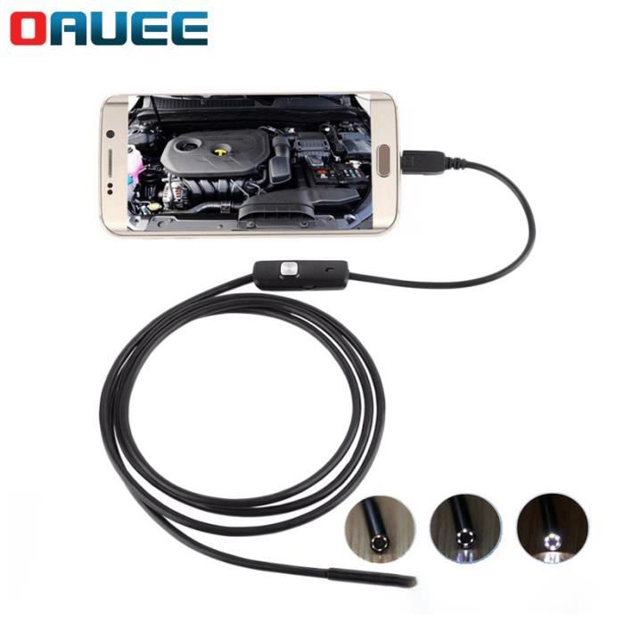 Cordon 1m - 7 mm - Endoscope USB Android caméra endoscopique étanche ...