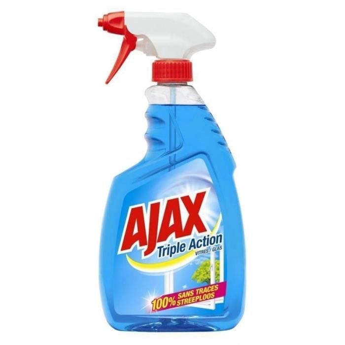 Ajax Spray Vitres Triple Action 500ml (lot de 6) - Cdiscount Maison
