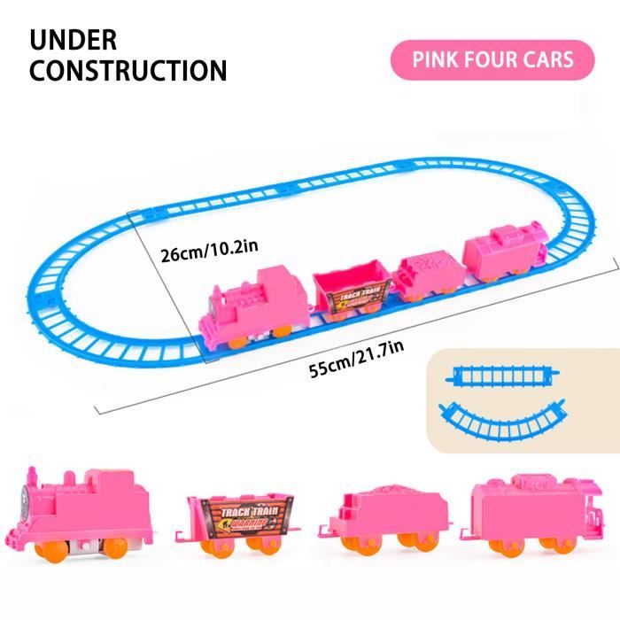 Petite Voiture Creative Assembled Rail Car Electric Train Car Diy ...