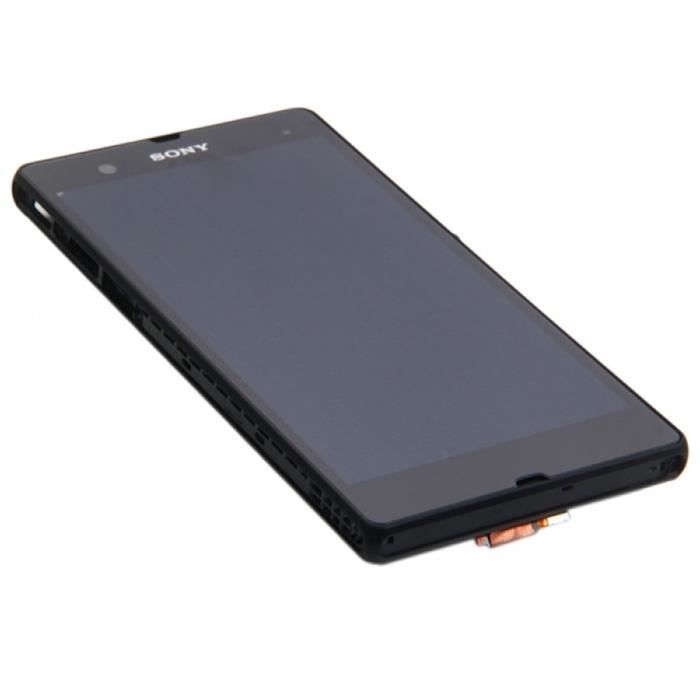 Ecran Lcd + Vitre Tactile Assemblés Sur Chassis Noir Pour Sony Xperia Z-Original - Cdiscount ...