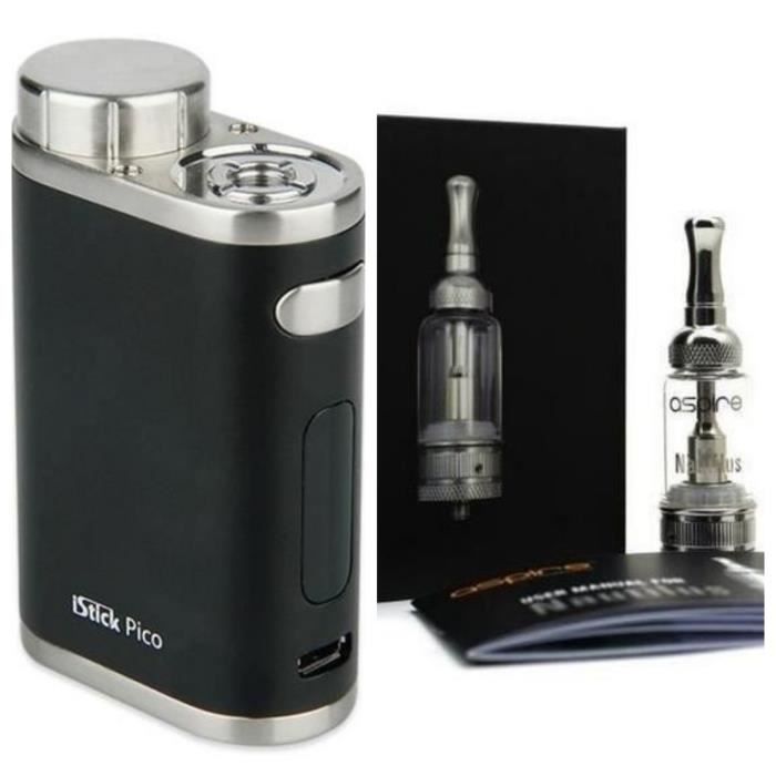 Pack Istick Pico Noir Eleaf + Clearomiseur Aspire Nautilus - AMAVAPE ...