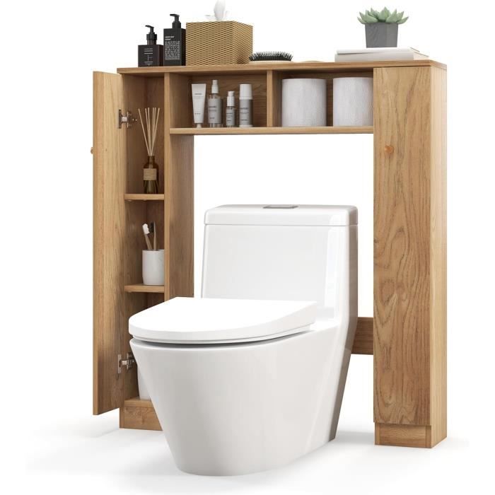 GOPLUS Meuble WC Étagère au-Dessus des Toilettes, Organisateur de ...