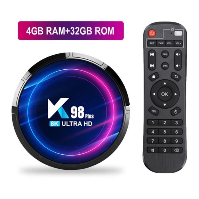 Box TV Android K98 PLUS - HK1RBOX - Lecteur Multimédia - 4Go RAM 32Go ...