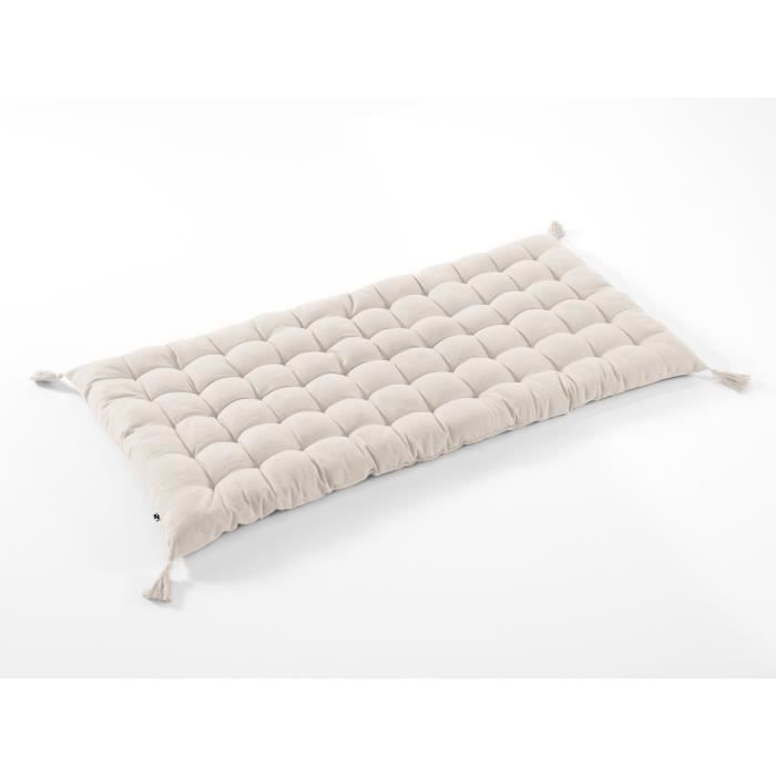 Futon 60 x 120 cm 100% coton déperlant et anti uv KALA coloris Grège ...