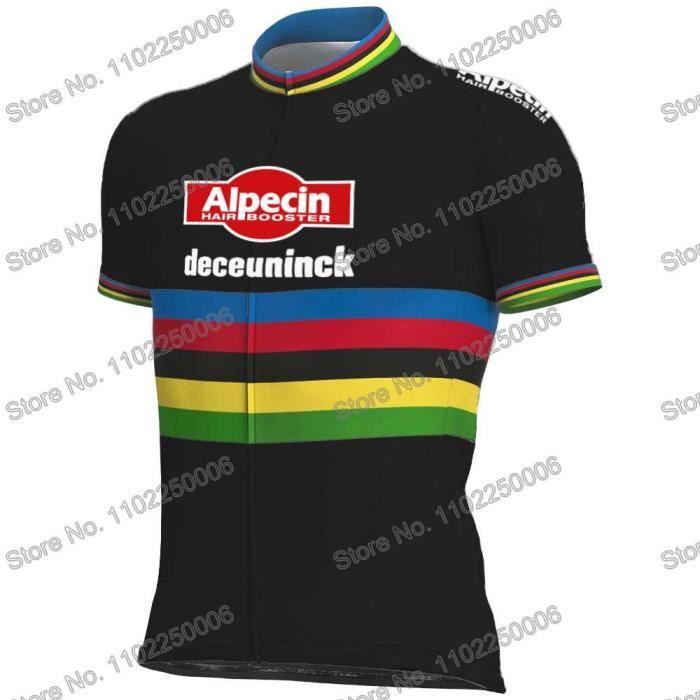 Champion du monde Mathieu van der Poel Ensemble de maillot de cyclisme ...