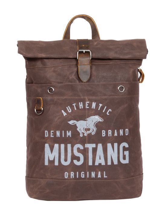 MUSTANG Sac à dos marron pour femme et homme - Houston Rolltop Backpack ...