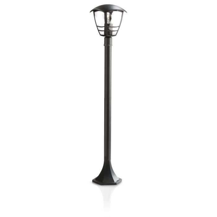 Philips luminaire extérieur lampadaire Creek noir - Cdiscount Maison