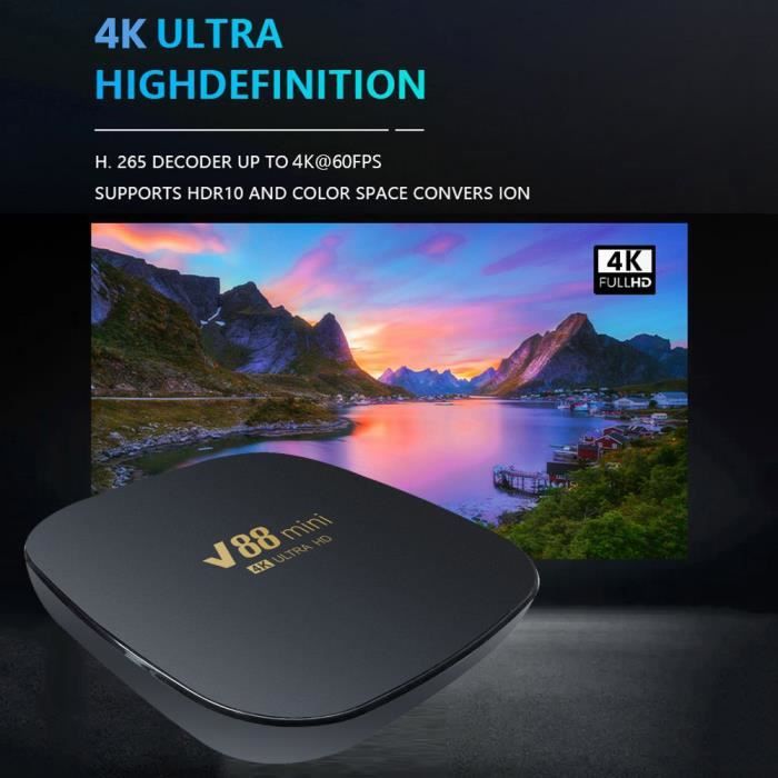 TV Box Android 12 - PIMPIMSKY - V88 - 4G+32GB - 4K - HDMI 2.0 - Cdiscount TV Son Photo