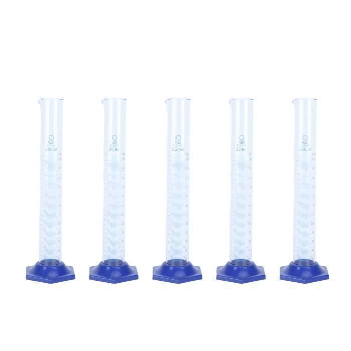 HAOLIP-cylindre de mesure gradué Eprouvette graduée éprouvette en verre ...