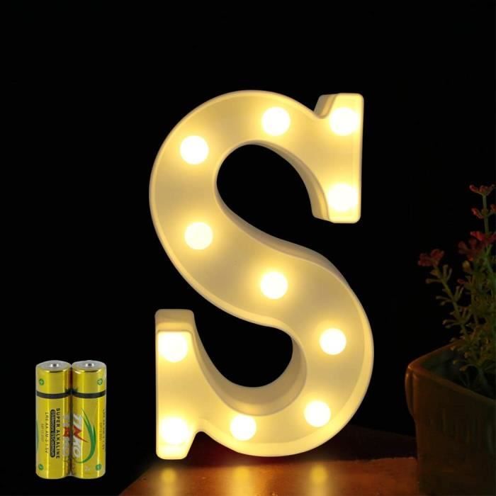 Lettres Lumineuses Alphabet Lumineux Lampe Led Lettre Lumières Lettre ...