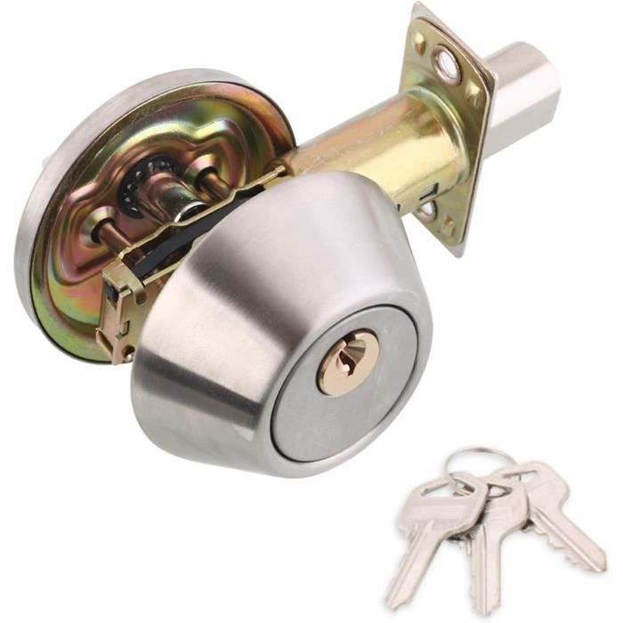 Serrure De Bouton De Porte Avec 3 Clés Poignée De Confidentialité ... Serrure De Bouton De Porte Avec 3 Clés Poignée De Confidentialité ...