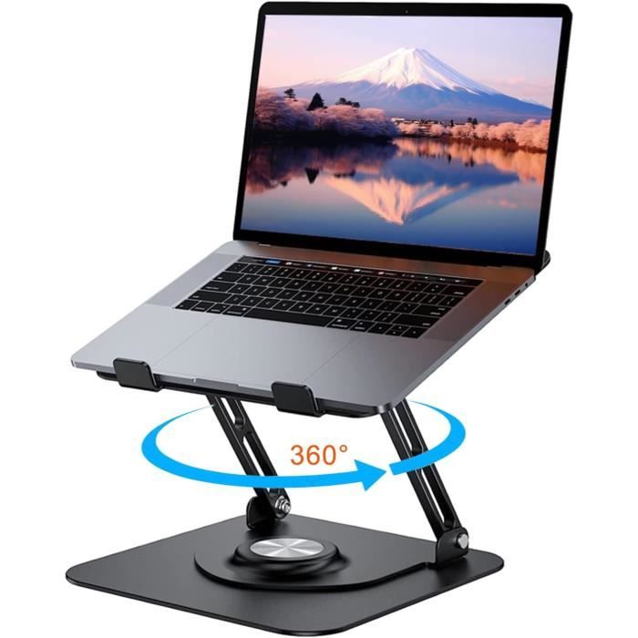 Support Pour Ordinateur Portable Avec Base Rotative À 360 °, Support ...