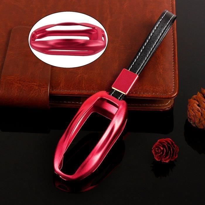 Coquille du Boîtier de Clé Télécommande Pour Tesla Model S Rouge ...