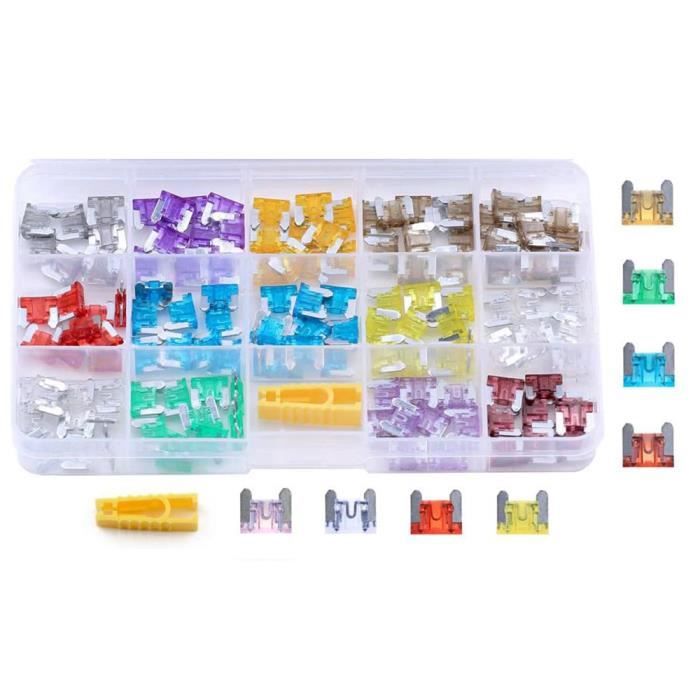 140Pcs Micro Fusible Voiture Set, Fusibles Pour Auto + Extracteur - Fusibles Automobile Truck/RV ...