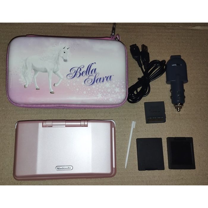 Console Nintendo Ds Rose restauré avec coque neuve + Pochette + 1 jeux ...