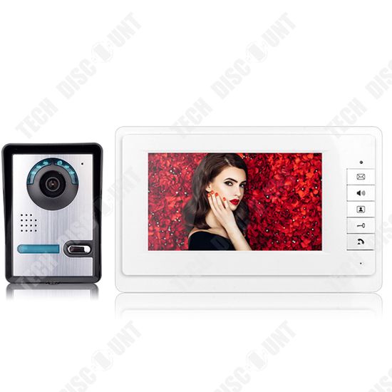 Interphone vidéo - TECH DISCOUNT - TD® Visual - 7 pouces - Vision ...