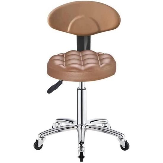 Tabouret roulant WEYE - Rose - Siège réglable en hauteur - Poids ...