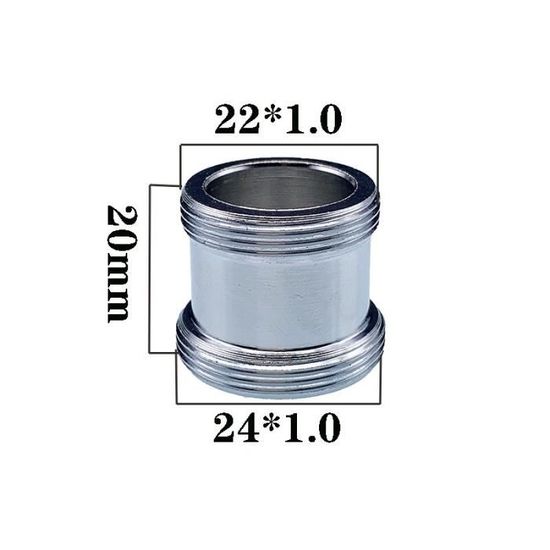 Adaptateur de robinet M18 M20 M22, filetage mâle, transfert M22 ...