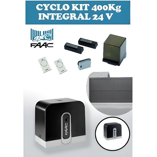 Motorisation Portail Coulissant FAAC CYCLO KIT Intégral 400 kg 24V (C720) 105999144 - Cdiscount ...