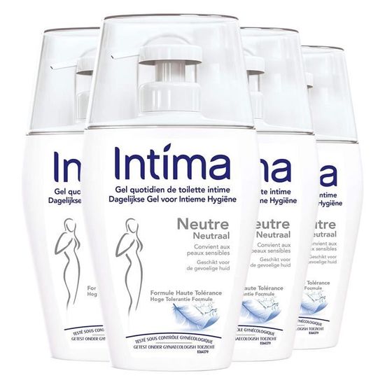 Intima Gel Intime Neutre - 1 flacon de 200 ml x4 - Cdiscount Au quotidien
