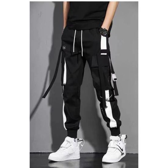 Tenue professionnelle,Pantalon Cargo pour Homme et Femme,Vêtement Multi-poches Harem à Rubans ...