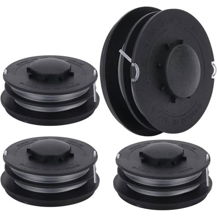 Lot de 4 bobines de fil compatibles avec Einhell GC-ET 453010 m 2 mmBobines de Coupe-Bordures ...