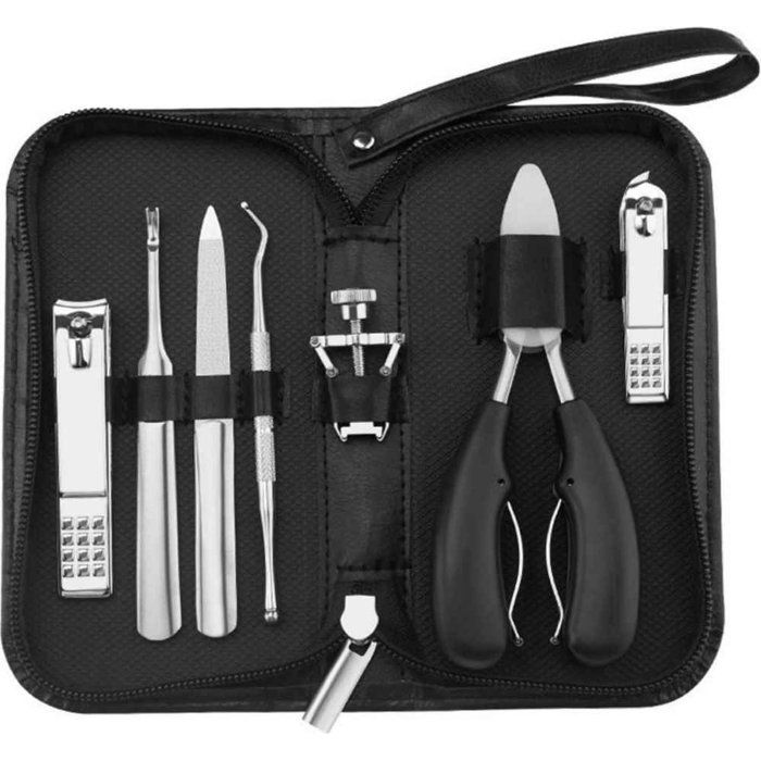 Set de Manucure 7 Pièces, Ciseaux et Pinces pour Ongles et Soins des ...