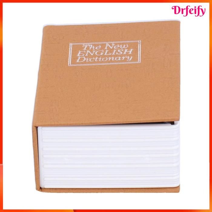 Coffre-fort Mini - AKOZON - Livre de Simulation - Jaune - Clé et ...