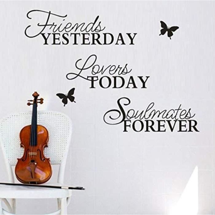 Sticker Mural Sticker Mural Pvc Salon Décor Papillon Mot Moderne Sur ...