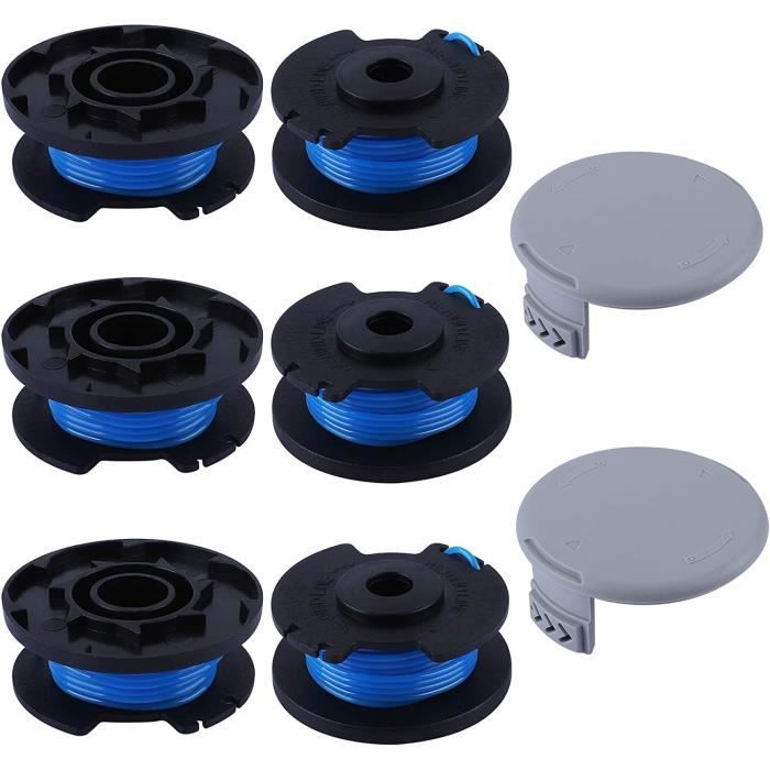 Lot de 6 bobines de fil de rechange pour débroussailleuse Ryobi 18 V 24 V 40 V[195] - Cdiscount ...