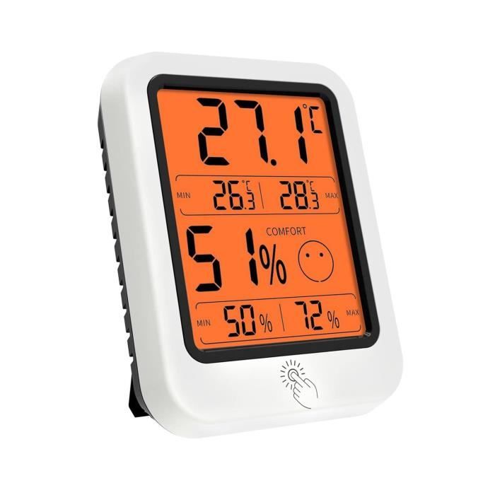 Thermomètre Hygromètre Numérique, Humidimètre Intérieur Thermomètre ...