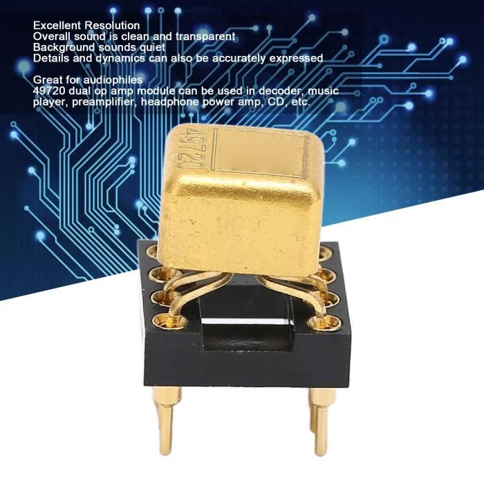 Amplificateur HiFi double op LME49720HA DUOKON - Mise à niveau AD827JN ...