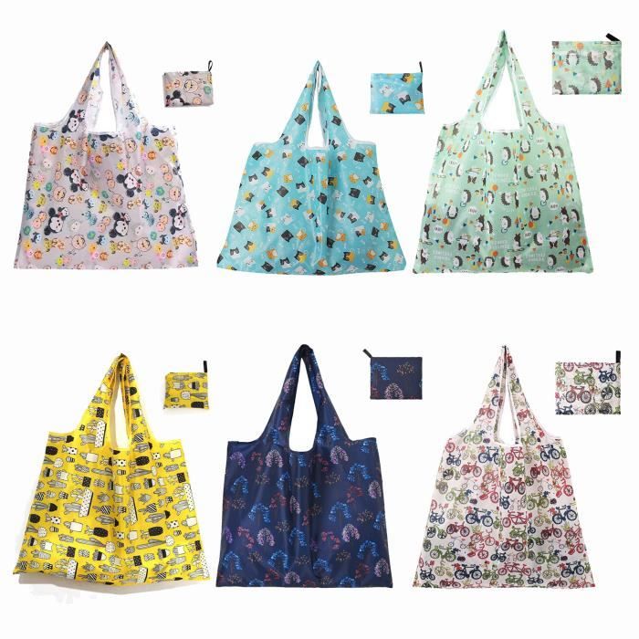 Sac de courses portable pliable, réutilisable, écologique, imperméable ...