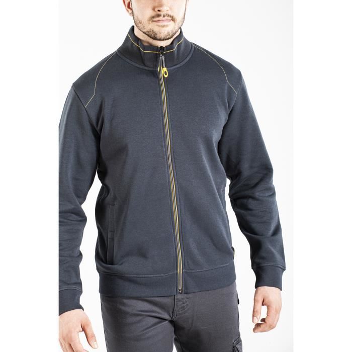 Sweat zippé, coupe conforme à la norme européenne CE EN:13402-3:2017 ...