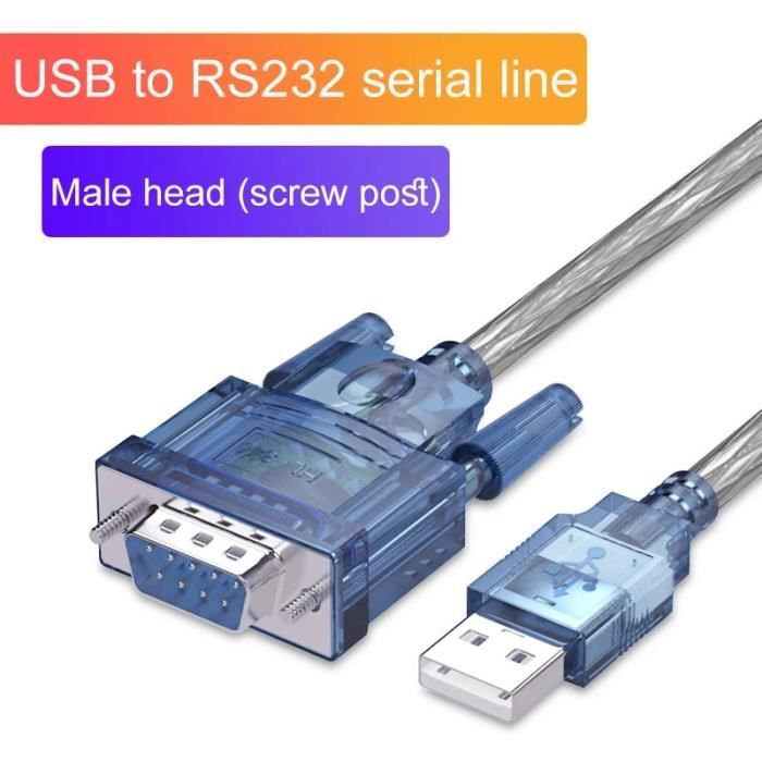 Câble USB vers RS232 DB9 COM Port Serial PDA 9 Pin DB9 Convertisseur ...