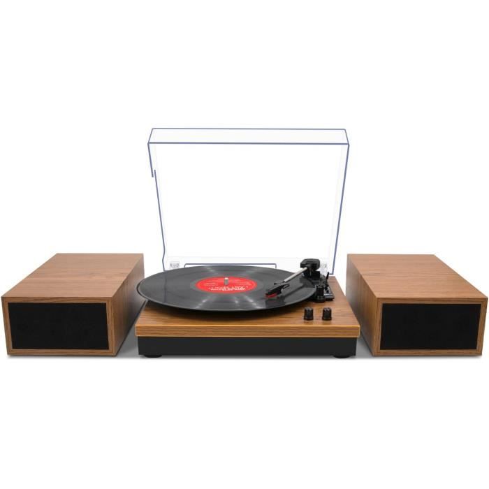 Lecteur de Disque Vinyle Bluetooth avec Haut-parleurs externes ...
