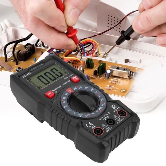 YID Compteur de tension de courant Multimètre portable HT113A ...