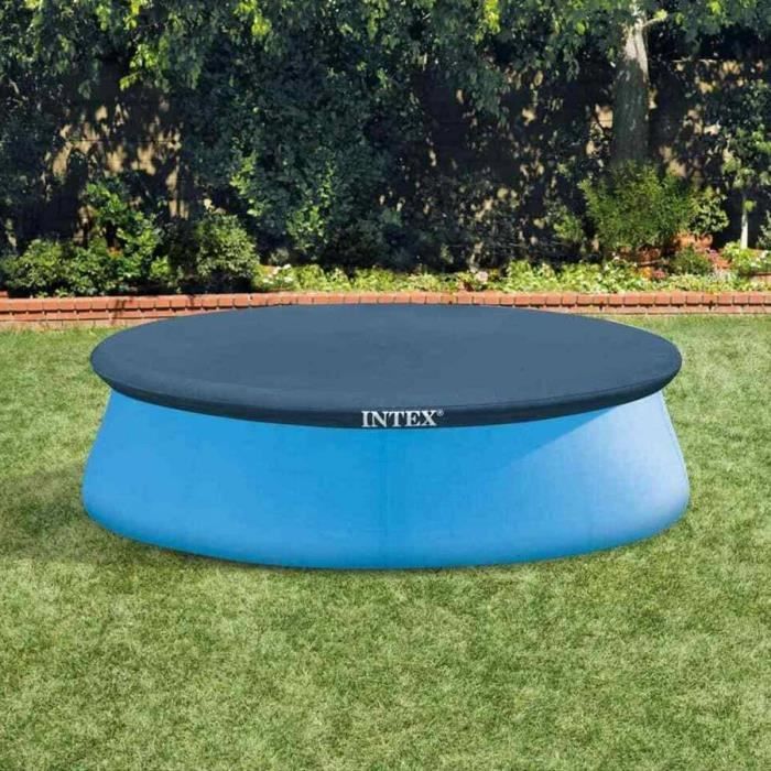 Bâche de protection pour piscine autostable 2.44 m INTEX - Cdiscount Jardin