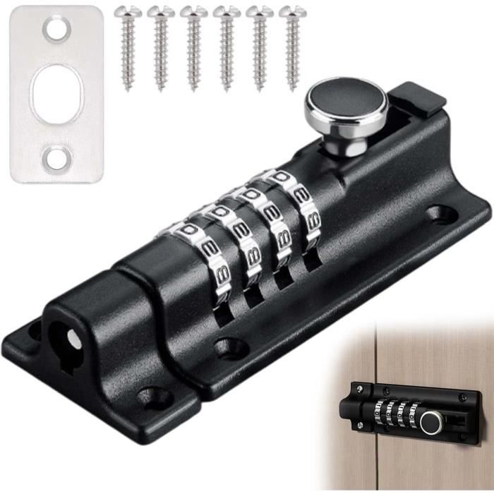 Verrou De Porte À Code, Loquet De Verrouillage À Combinaison (Sans Clé ...