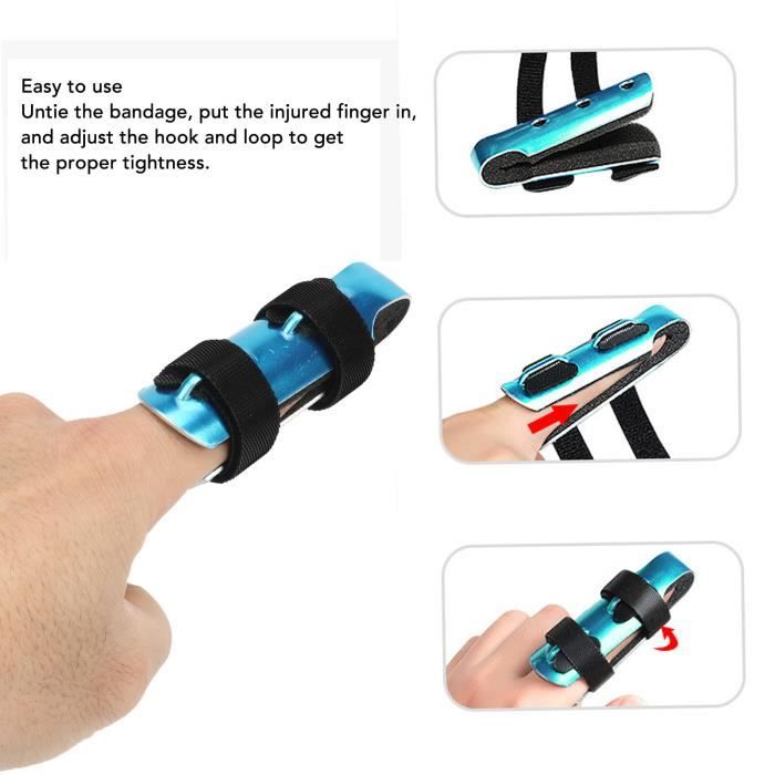 NEUF Deux pièces attelle de doigt 1pc silicone poignet stand poignet ...