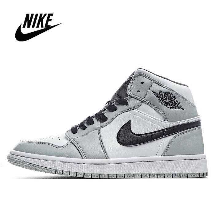 Air-Jordan 1 midlight gris fumée original, chaussures de basketball ...