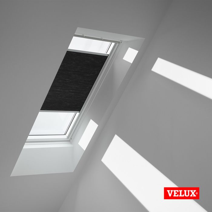 VELUX Store Original Plissé Occultant et Isolant Noir Charbon, Cadre ...