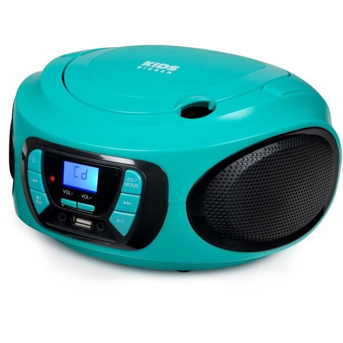 Lecteur CD portable sans fil BIGBEN KIDS CD62BLUSBBT - USB, Bluetooth ...