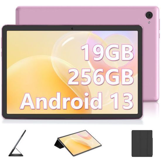 Tablette Tactile 10 Pouces - Android 13 - 19 Go RAM - 256 Go ROM - 1 To Extensible - WiFi 5G ...