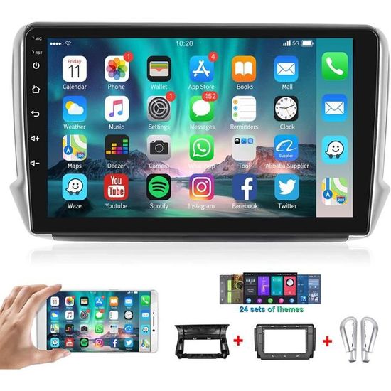 Android Autoradio pour Peugeot 208-2008 2012-2018, 10.1 Pouces ...