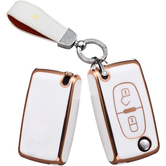 Coque De Clé De Voiture Pliable Pour Peugeot 207 307 407 308 Coque De ...