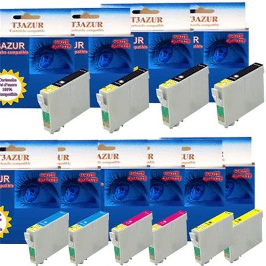 4+6 Cartouches compatibles Epson T1281 T1282 T1283 - Cdiscount Informatique