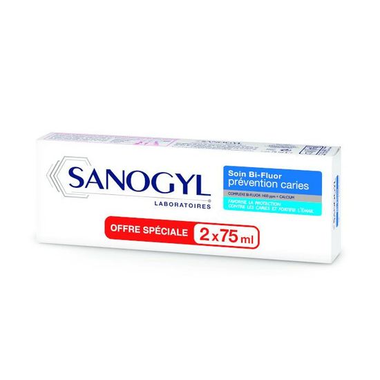 Dentifrice - Sanogyl - Soin Bi-Fluor - Prévention Caries - Lot de 2 x ...