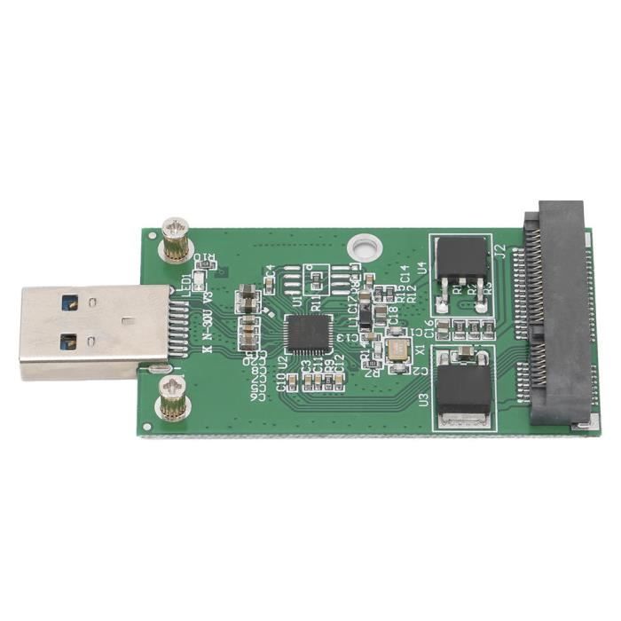 Alomejor Carte adaptateur conveter Carte de Montage Adaptateur Convertisseur PCBA SSD MSATA vers ...
